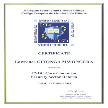 Core SSR Certificate | PDF