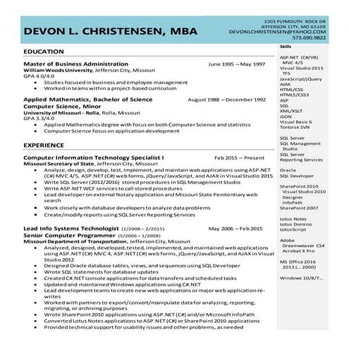 Devon Christensen presentations