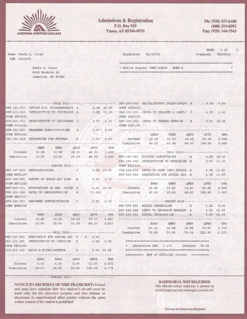 NAU-transcript-1 | PDF