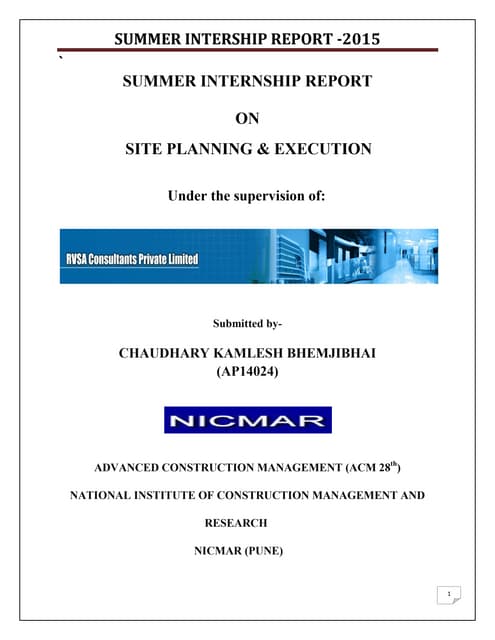 PROJECT REPORT ON ROAD CONSTRUCTION | PDF | Civil Engineering Industry | Industries
