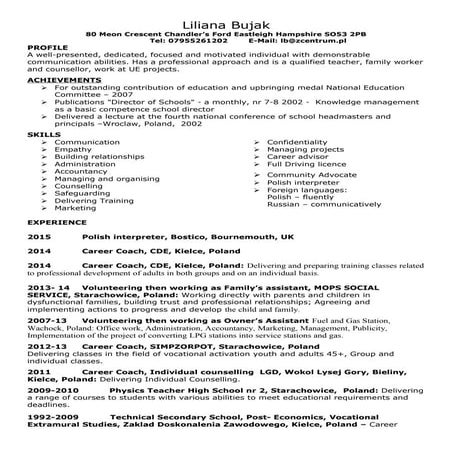 CV LILIANA BUJAK 16 05 2015 | DOC