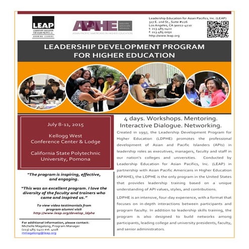 Management and Leadership Development Program Brochure | PDF
