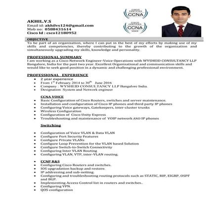 akhil vs cv network engineer (1) | PDF