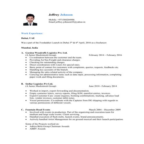 Jeffrey Johnson CV (1) | PDF