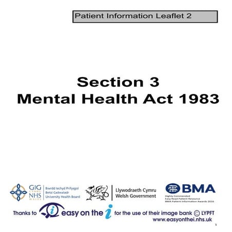 MHA Section 3 - Leaflet 2 | PDF