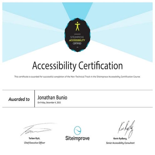 SiteImprove_Accessibility Certification | PPT