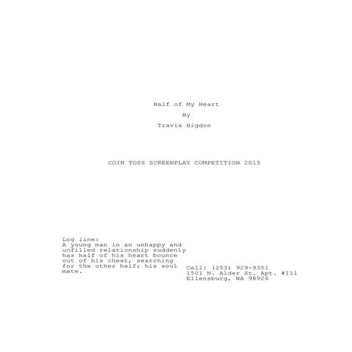 Half of My Heart final draft | PDF | Heart and Cardiovascular Diseases ...