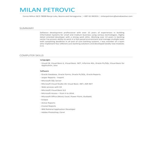 CV_Milan_Petrovic | PDF
