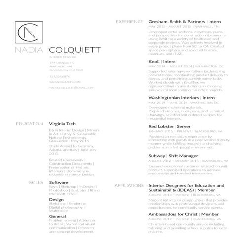 NColquiett Resume and Teaser | PDF