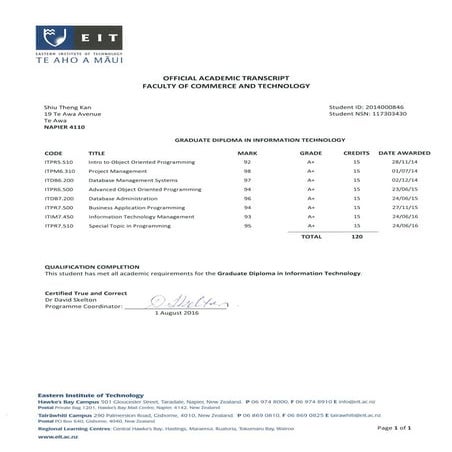 Transcript James Kan | PDF
