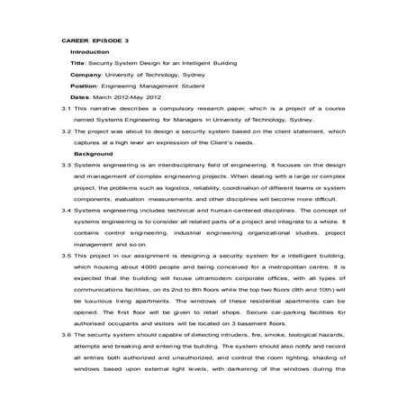 Security System Design for an Intelligent Building | PDF