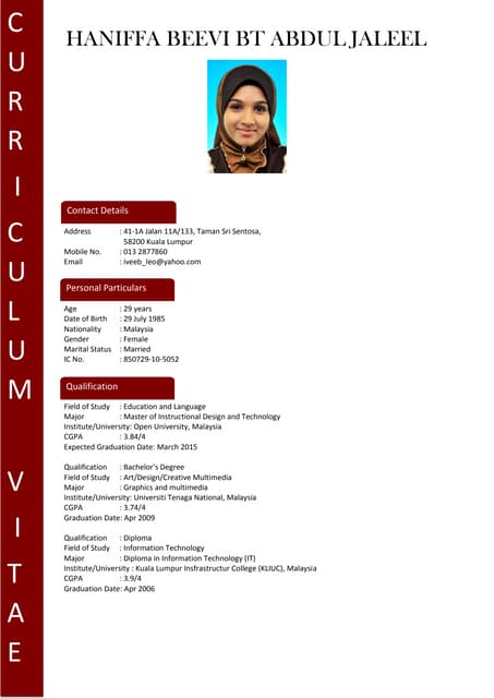 Curriculum vitae other | PDF