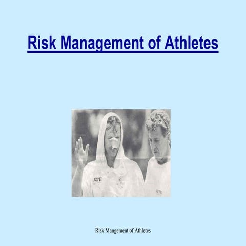 8[1].Risk Management Athletes | PDF