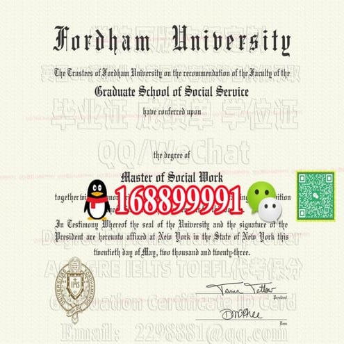 Fordham University degree offer diploma Transcript | PDF