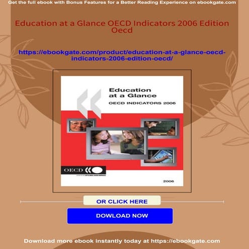 Education at a Glance OECD Indicators 2006 Edition Oecd | PDF