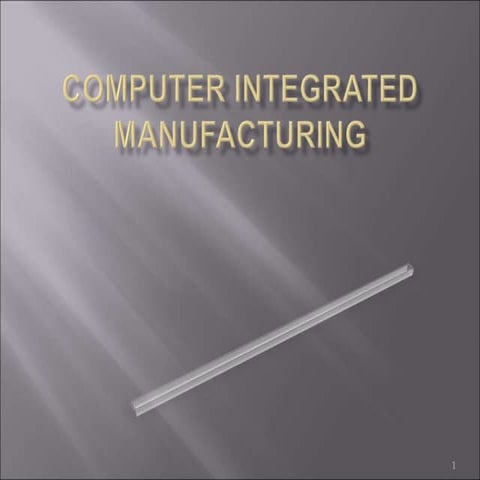 81-computer_integrated_manufacturing_.ppt | Free Download