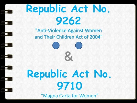 Republic Act No. 9710 – Magna Carta of Women | PPT