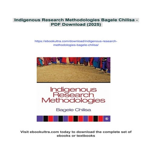 Indigenous Research Methodologies Bagele Chilisa | PDF