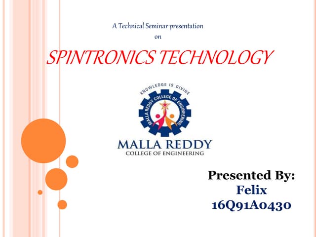Spintronics | PPT