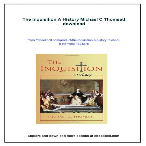 The Inquisition A History Michael C Thomsett | PDF