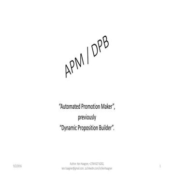 APM (DPB) PresentationLI | PPTX | Cloud Computing | Internet