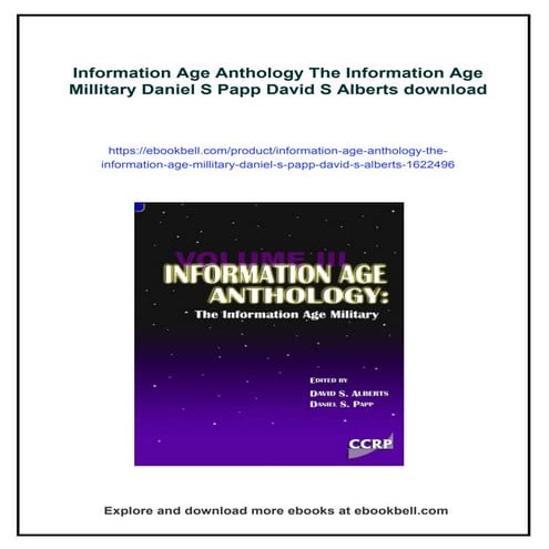 Information Age Anthology The Information Age Millitary Daniel S Papp ...