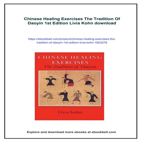 Chinese Healing Exercises The Tradition Of Daoyin 1st Edition Livia ...