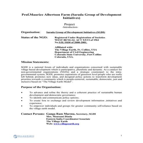 villageearth-SGDI-Purulia | DOC