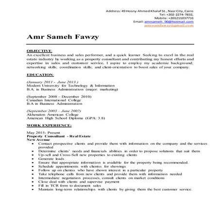 Amr Sameh Fawzy presentations