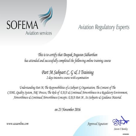 Part M Certificate | PPT