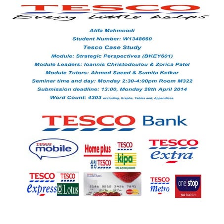 Supply chain of tesco | PDF