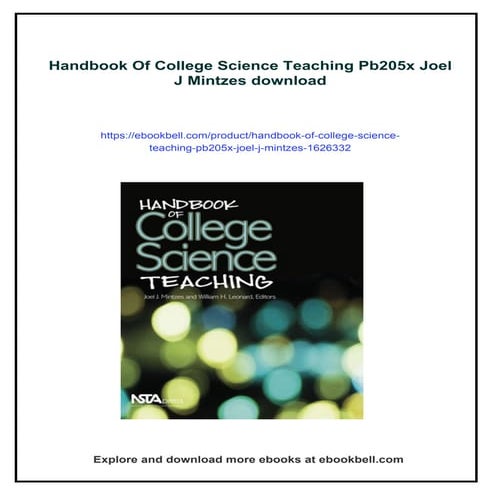 Handbook Of College Science Teaching Pb205x Joel J Mintzes | PDF