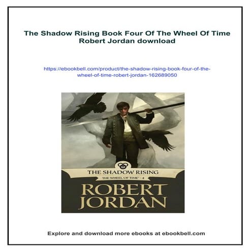 The Shadow Rising Book Four Of The Wheel Of Time Robert Jordan | PDF