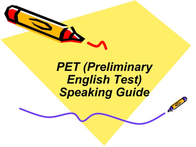 Pet speaking exam | PPT