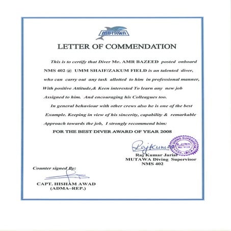 letter of commendation | PDF