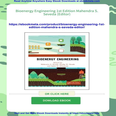 Bioenergy Engineering 1st Edition Mahendra S. Seveda (Editor) | PDF