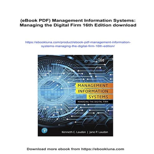 (eBook PDF) Management Information Systems: Managing the Digital Firm ...