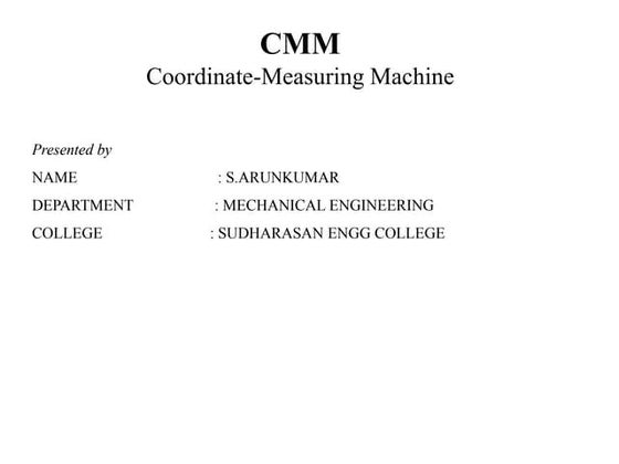 VMC Machine | PPT