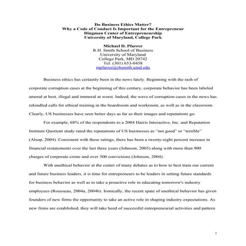 CII Code of Ethics | PDF