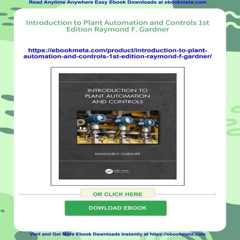 Introduction to Plant Automation and Controls 1st Edition Raymond F ...