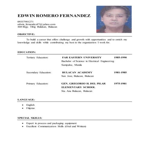 Resume GWEN FRANCISCO | DOCX