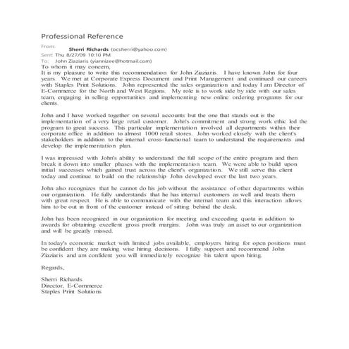 Sherri Richards recommendation | DOCX