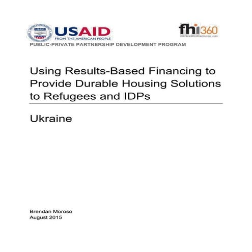 Results-Based Financing in Housing | PDF