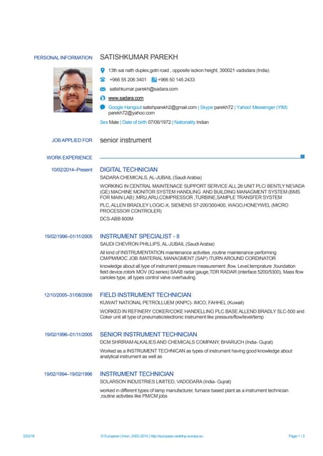 Resume | PDF | Radio Control | Hobbies & Interests