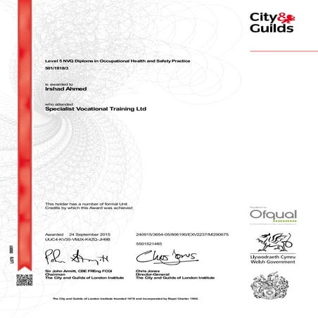 cert | PDF | Vocational Training | Careers