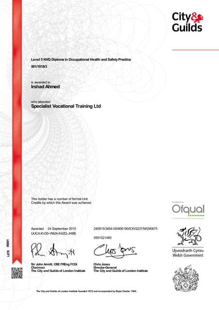 Rufat Kokhayev ECITB Level 3 | PDF | Vocational Training | Careers