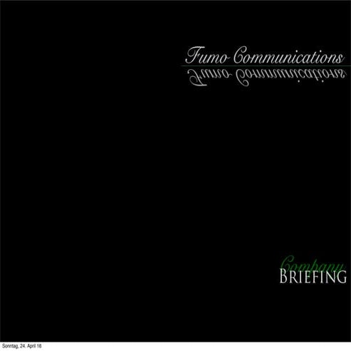 FUMO Company 2016 | PDF