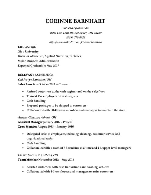 Colleen McNaughton Resume | PDF