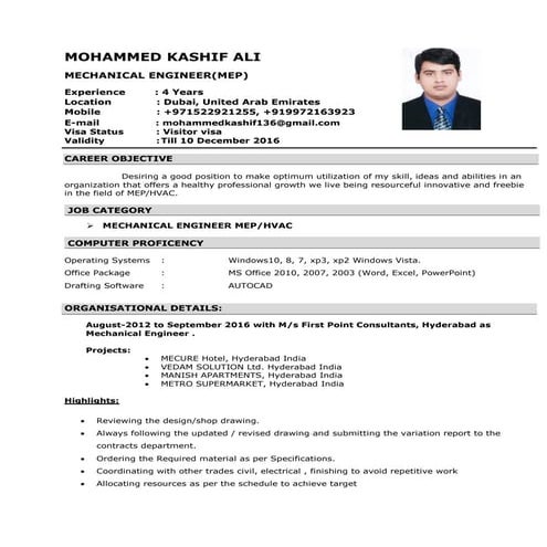 Kashif CV PDF | PDF