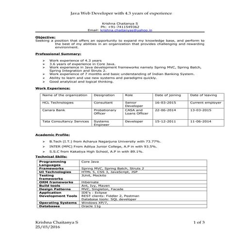 Krishnachaitanya Java Developer Pdf 